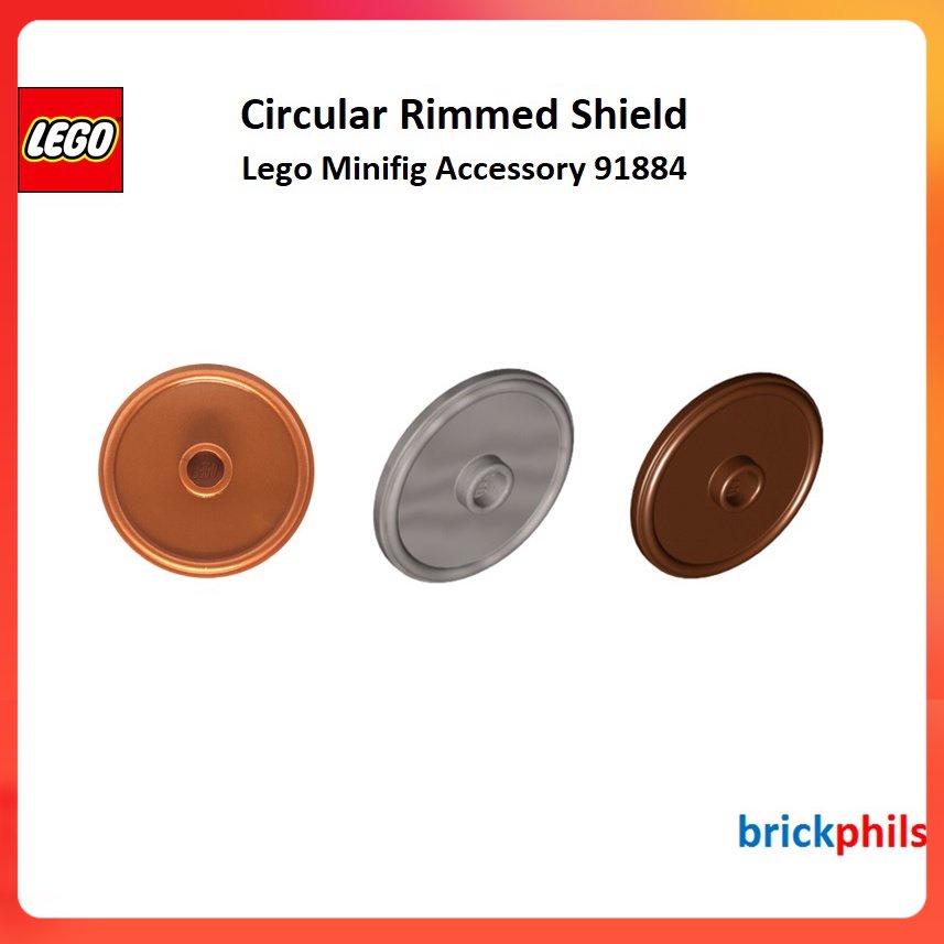 Lego Minifig Accessory 91884 Circular Rimmed Shield | Shopee Philippines