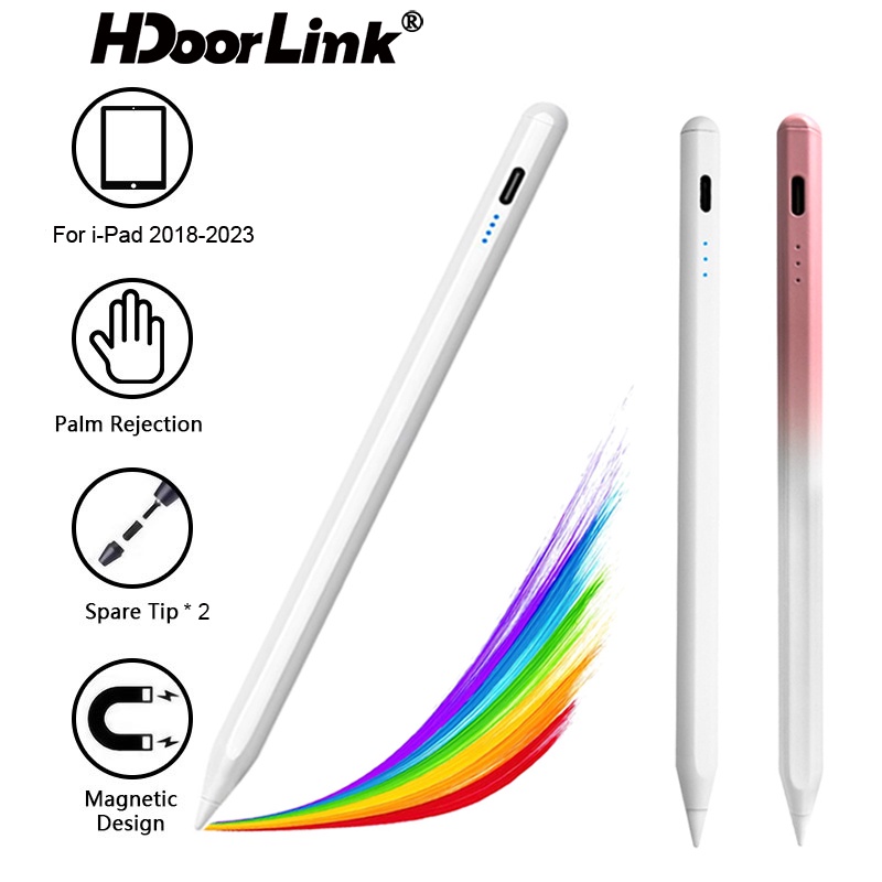 HdoorLink Palm Rejection Stylus Pen Touch Screen Pencil For i-Pad 2018 ...