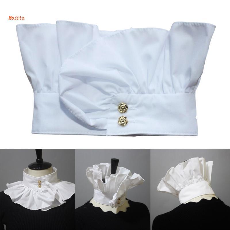 Mojito Women Ruffle False Collar Victorian Renaissance Neck Ruff ...