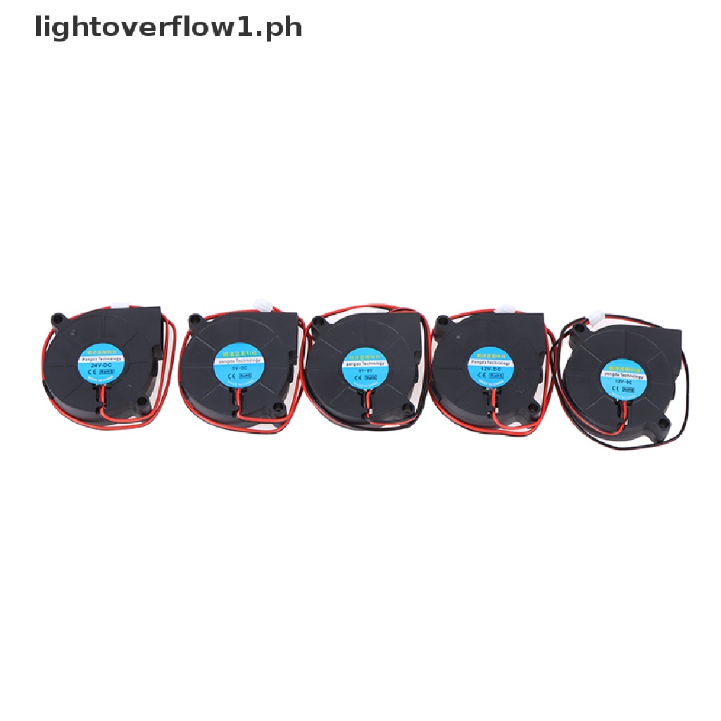 [lightoverflow1] 5015 Cooling Turbo Fan 5V 12V 24V For Cooler Blower Part 3D Printer Accessories ...