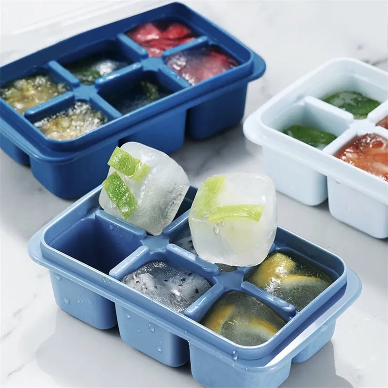 Ice Cube Maker with Lids for Freezer Icecream Cold Drinks Whiskey ...