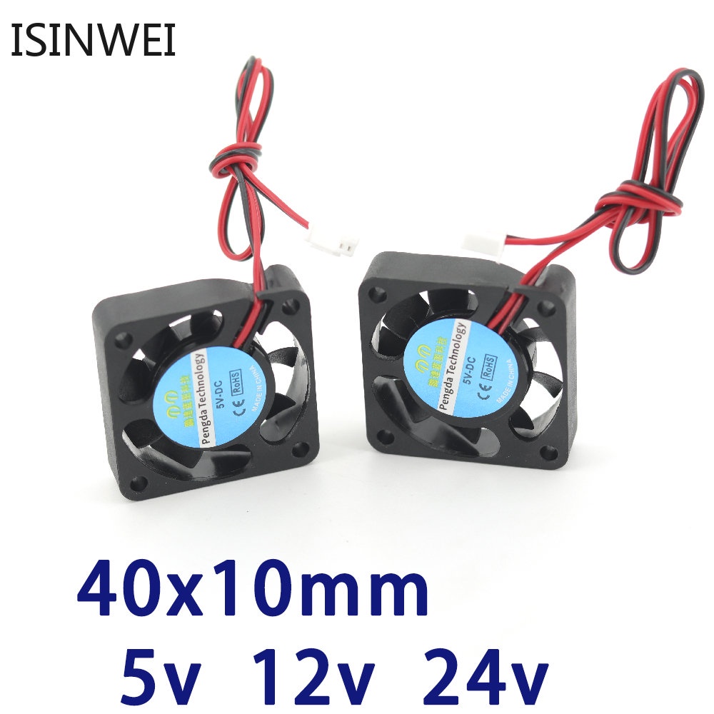 3D Printer Part Fan 4010 2pins 40mm 40x40 X10 Mm 4cm Graphics Card DC ...