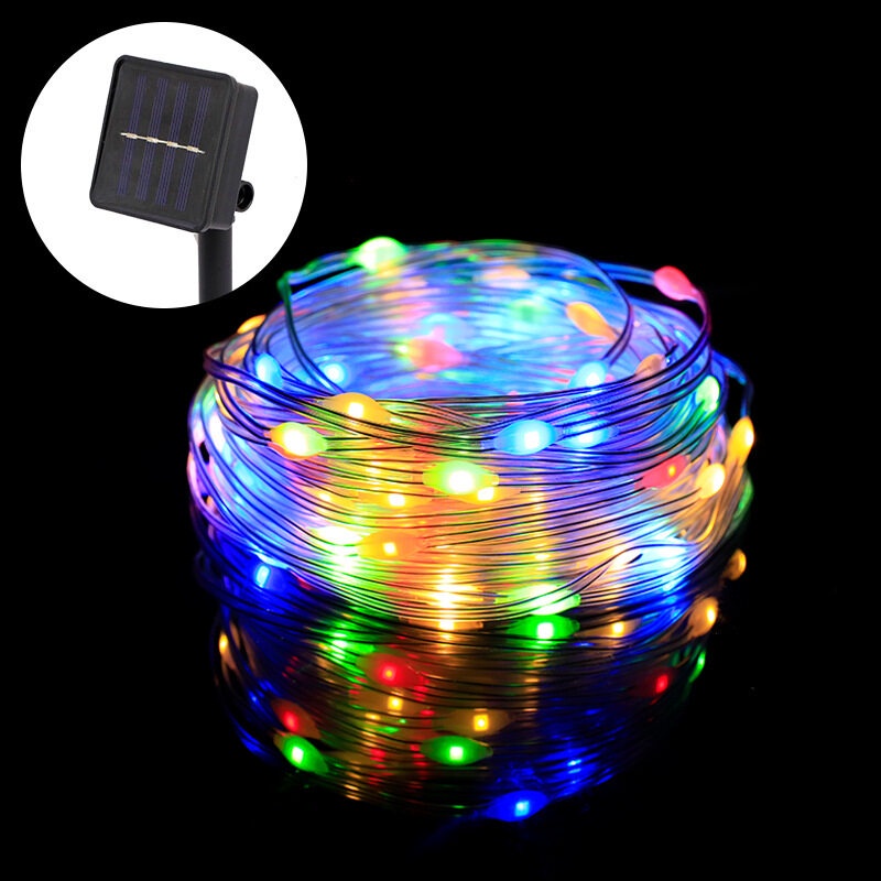 LED solar outdoor strip light waterproof lamp clip long flashing LED ...
