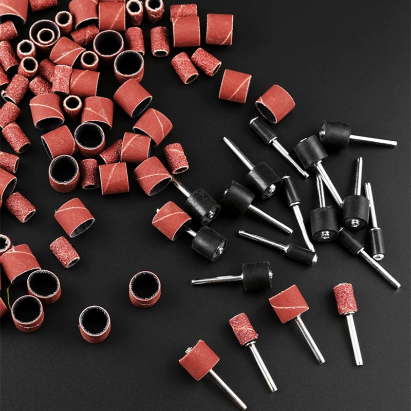 50PCS 80#-600# Grit Sanding Sandpaper Circle Nail Art Sanding Bands ...