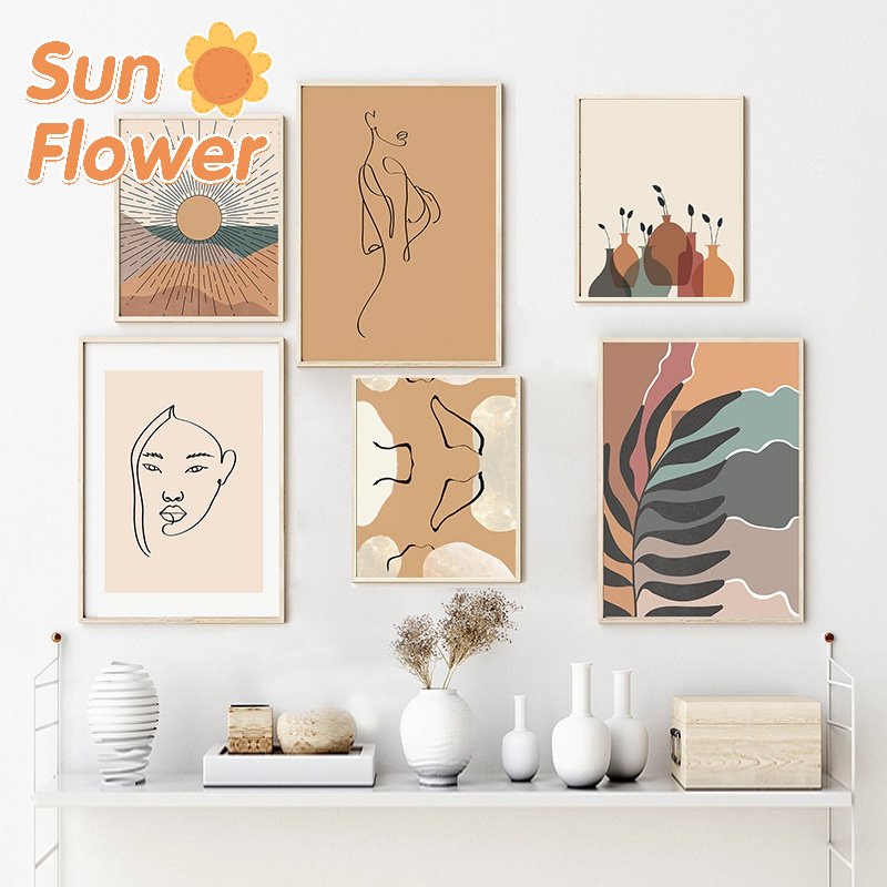 Morandi Wall Art Painting Waterproof Wall Poster Decoration Painting ...