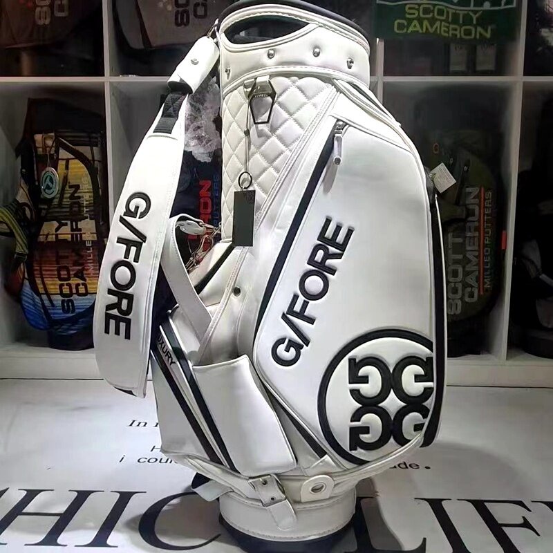 G4 Golf Bag Waterproof Bracket Bag White Blue Travel Men's Caddy G/FORE ...