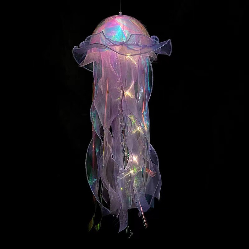 Mermaid Party Jellyfish Lantern Light Hanging Lamp Under The Sea Party ...