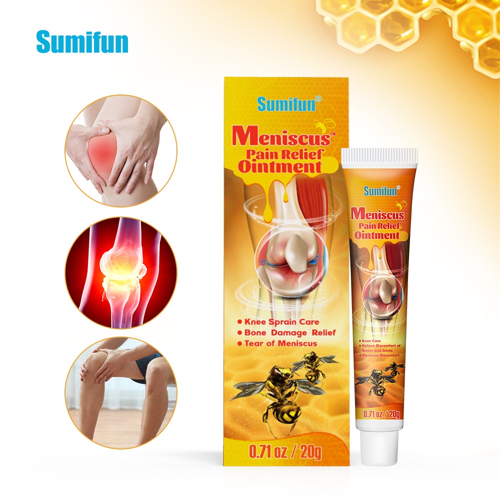 Sumifun 20g Bee Venom Knee Pain Relief Ointment Body Joint Tear of ...
