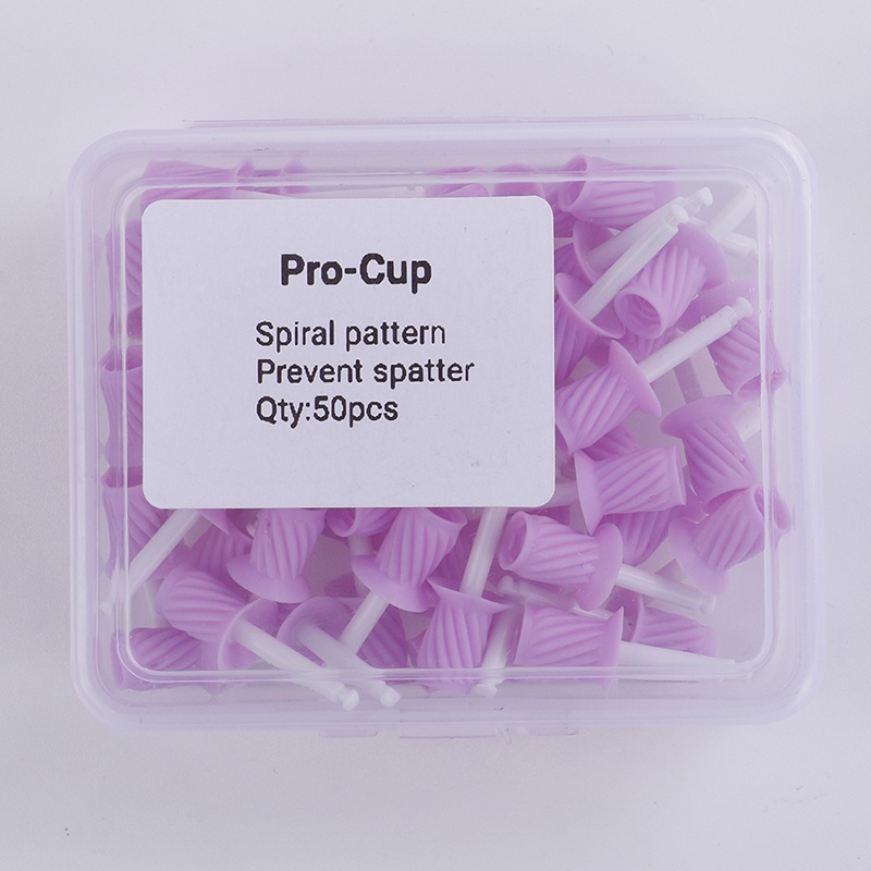 50pcs purple dental prophy cup rubber polish brush polishing tooth ...