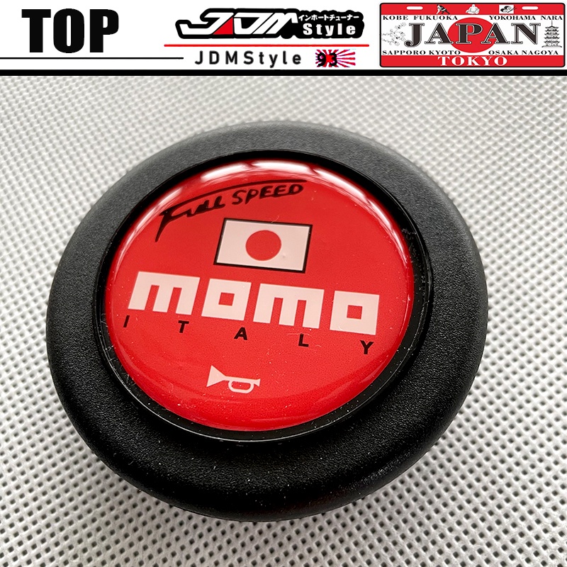 Japanese Style Momo Horn Button Universal Modified Car Racing Steering ...