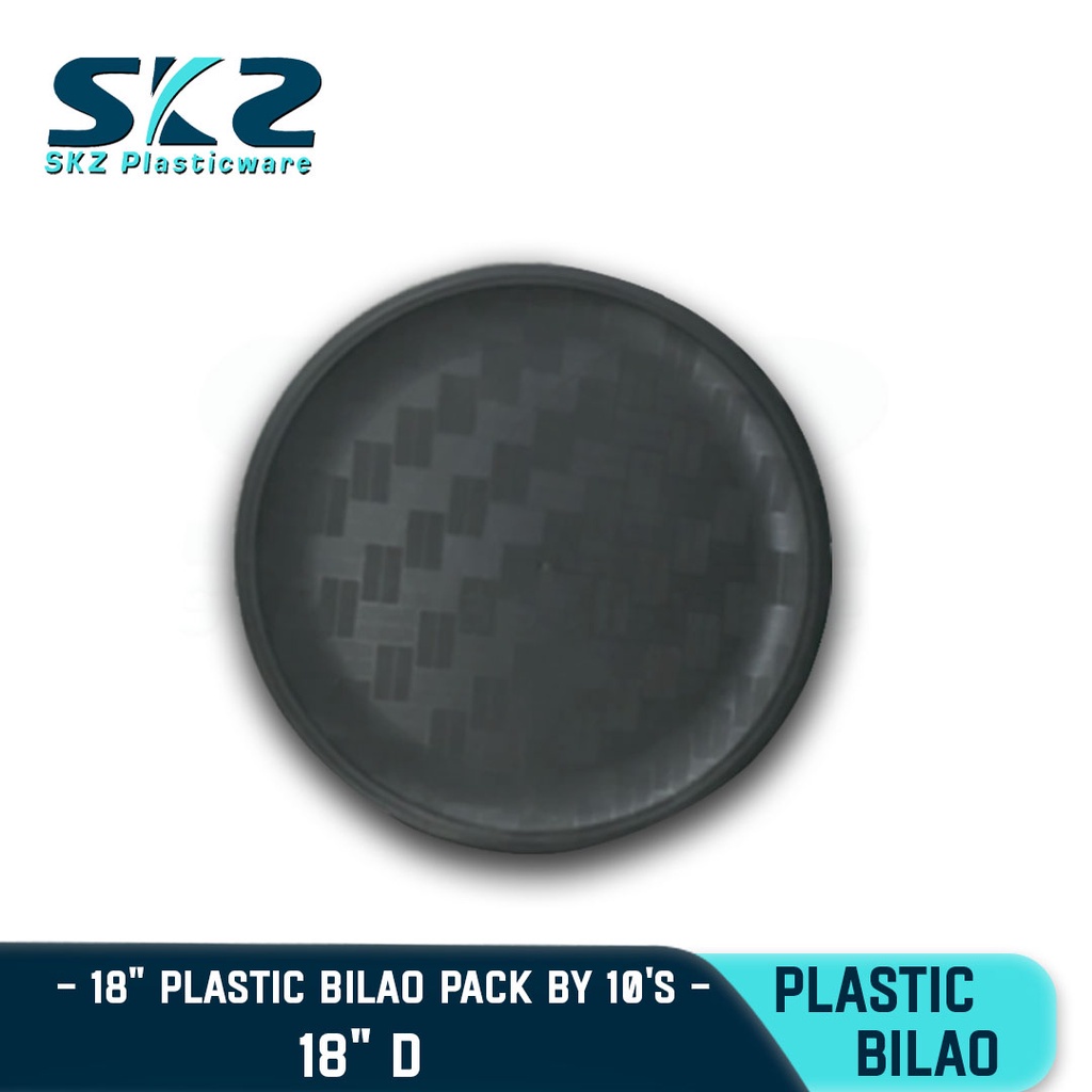 SKZ BLACK PLASTIC BILAO SIZE 10,12,14,16,18 REUSABLE AND ENVIRONMENTAL ...