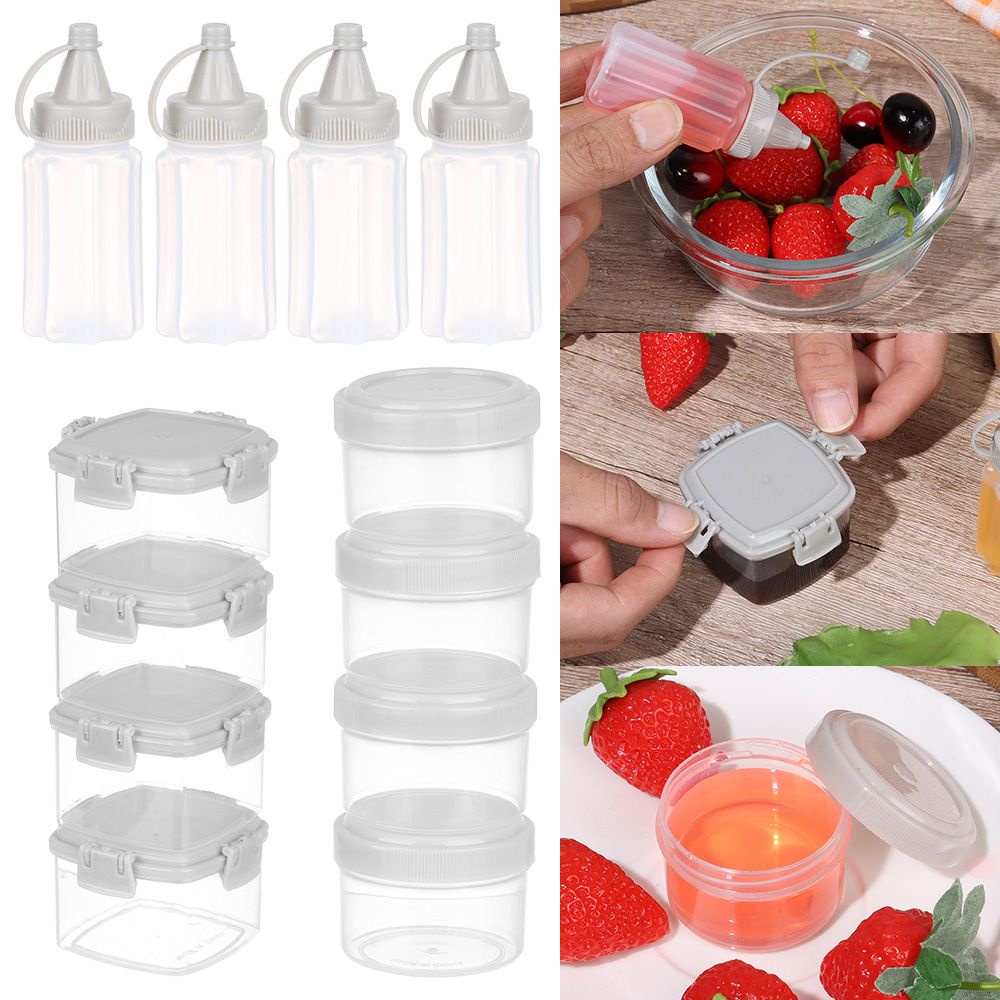 QILIN Portable Small Salad Dressing Container Bento Box Seasoning ...
