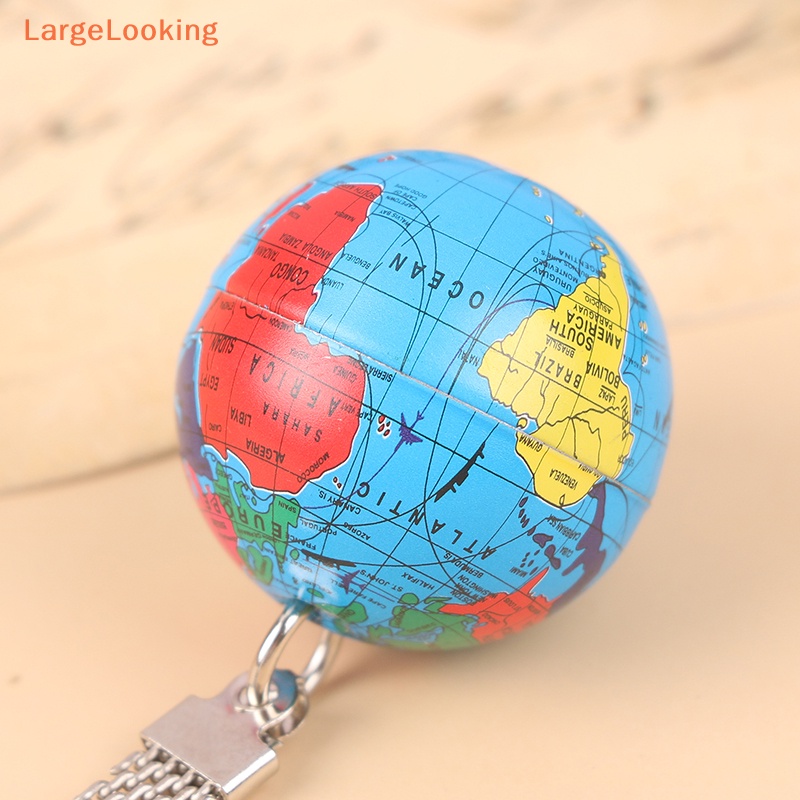 [LargeLooking] Globe Keychains Earth World Key pendant Keyring Planet ...