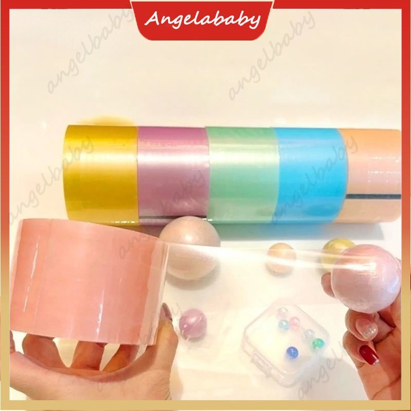 Elasticity Stress Relief Relax Sticky Tape Toy Ball / Handmade Colorful ...