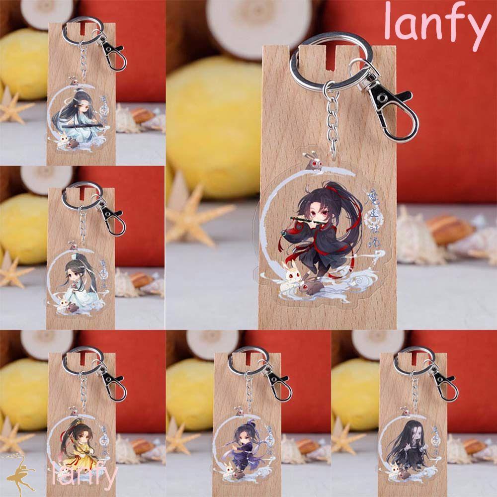 LANFY Cute Keychain Anime Key Ring Holder Mo Dao Zu Shi Cartoon Figure ...