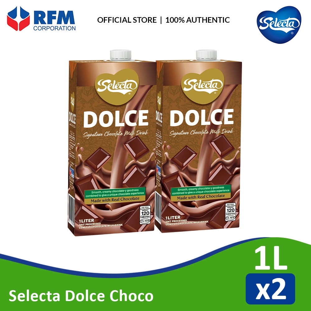 Selecta Dolce Chocolate Milk Drink 1L - Pack of 2 | Shopee Philippines