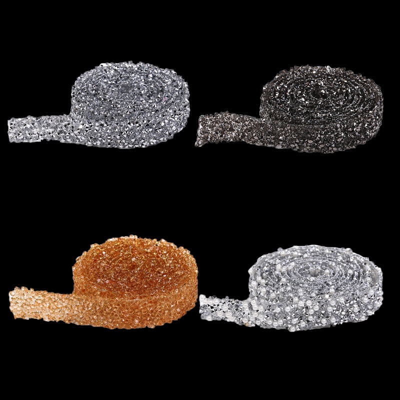 Hot Melt Adhesive Tear Off and Sticky Resin Crystal Belt Pearl ...