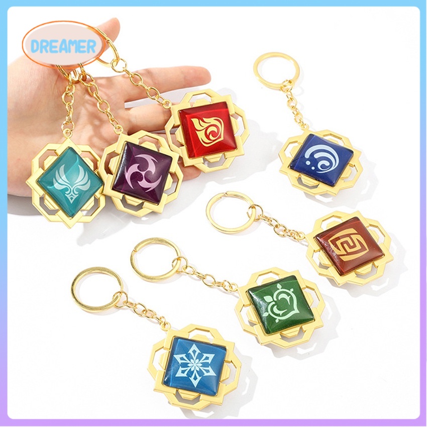 Acrylic Keyrings Luminous Genshin Impact Keychain Liyue Eye Of Original ...