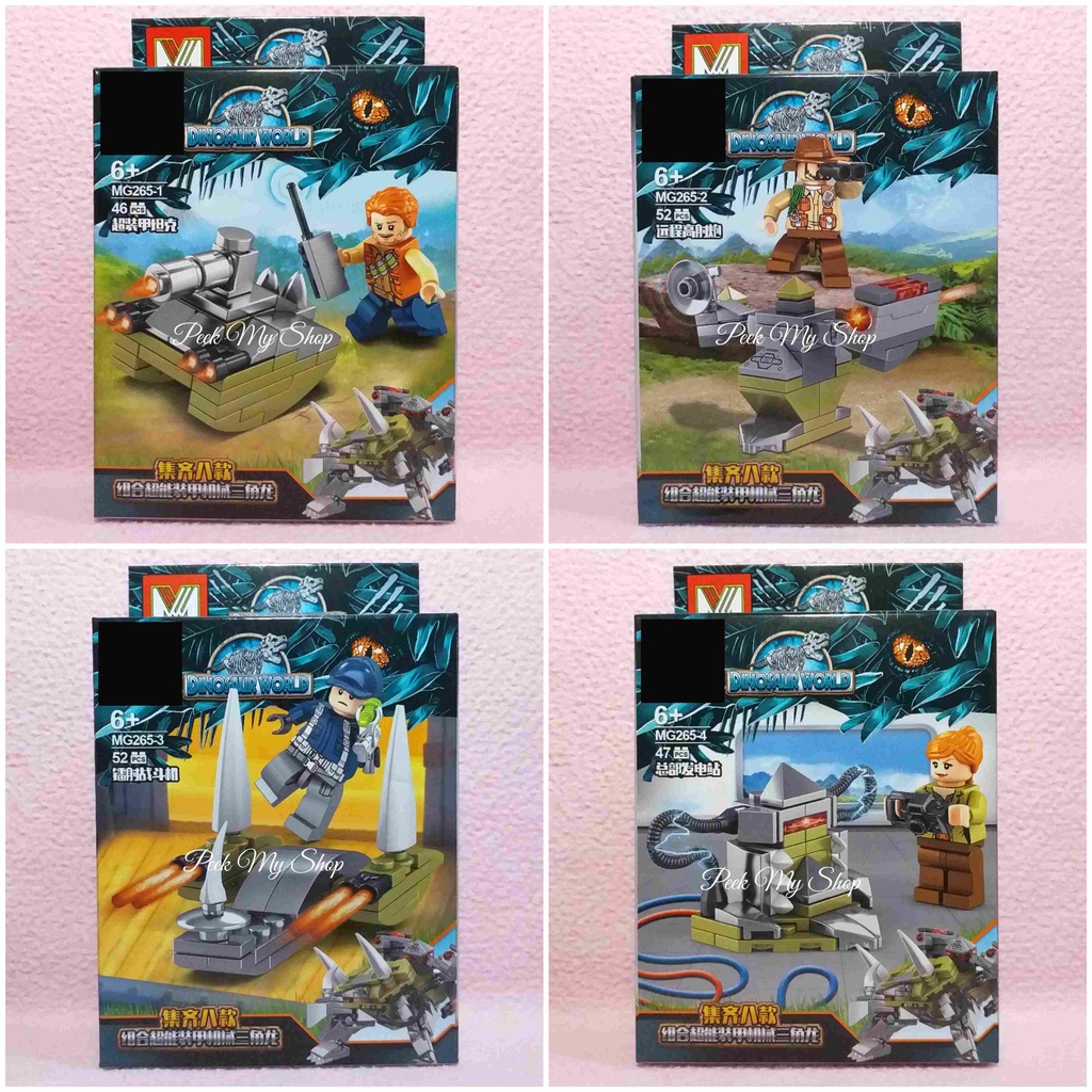 World of Dinosaurs MG265 Mini Boxes MiniFigures Building Block Toys ...