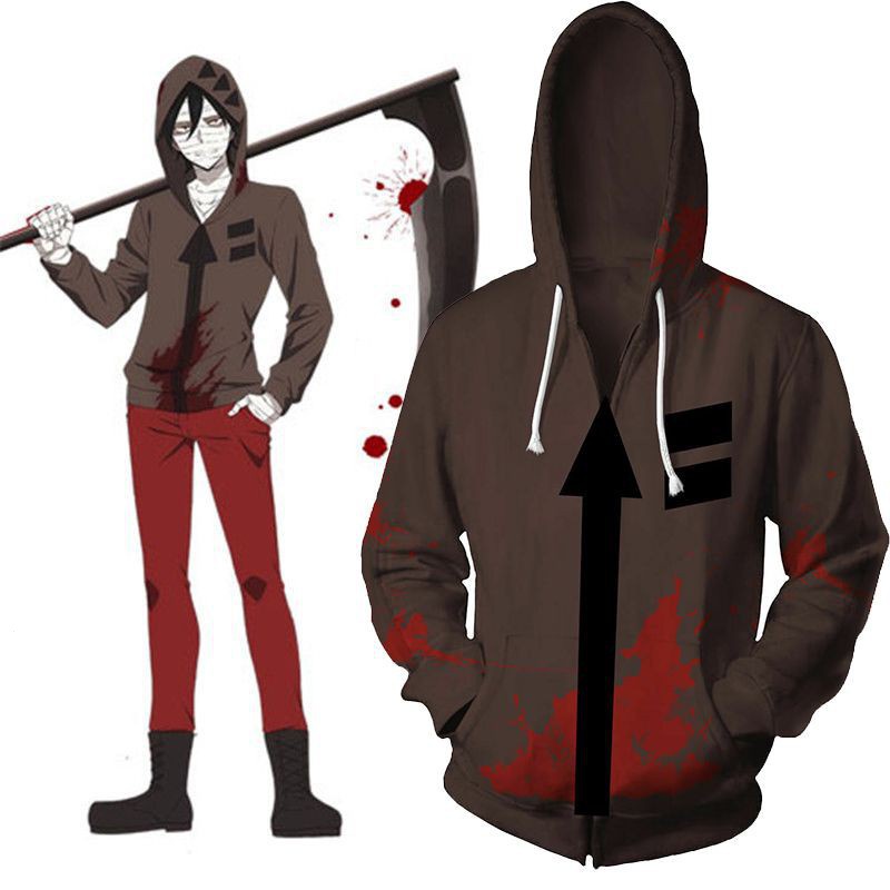 Anime Angels of Death Isaac·Foster Zack Hoodies Coat Sweatshirt Cosplay ...