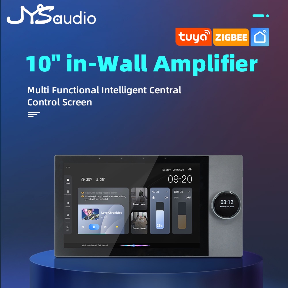 10 inch Wall Amplifier Bluetooth WiFi TUYA Android TI Audio Amp Smart ...
