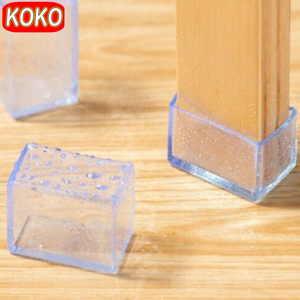12PCS Rubber Chair Leg Rectangle Covers Furniture Table Feet Floor ...
