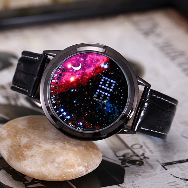 Personalized Starry Sky Led Touch Screen Watch Men's Electronic Watch ...