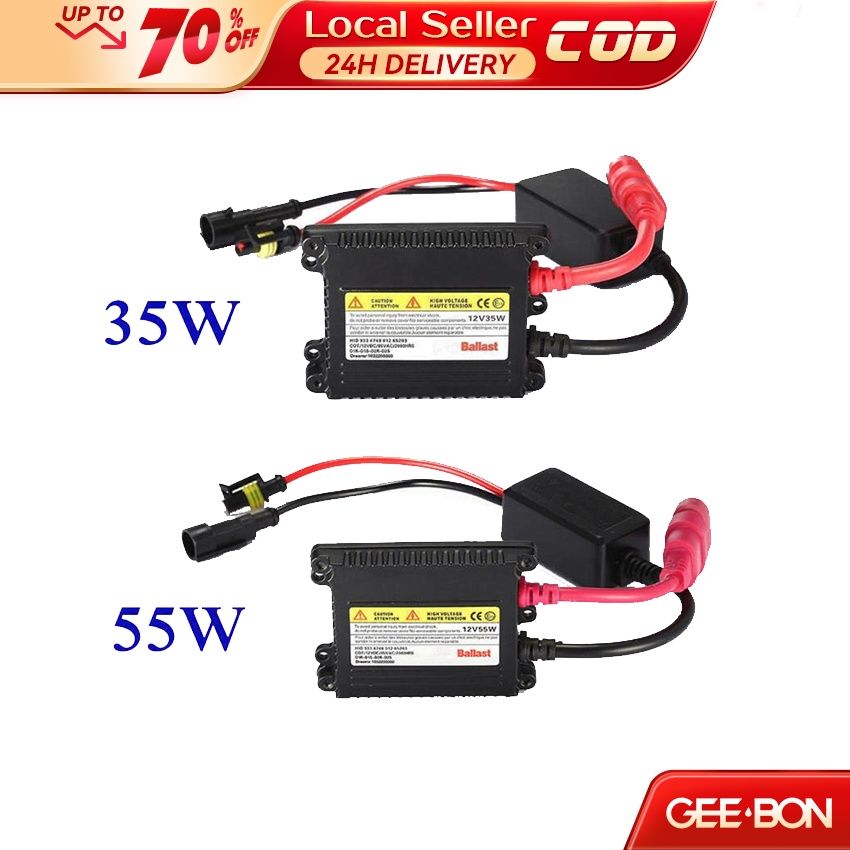 GEEBON Slim Xenon Ballast HID Ballast Ignition Electronic Ballast Car Light Control Module 35W ...