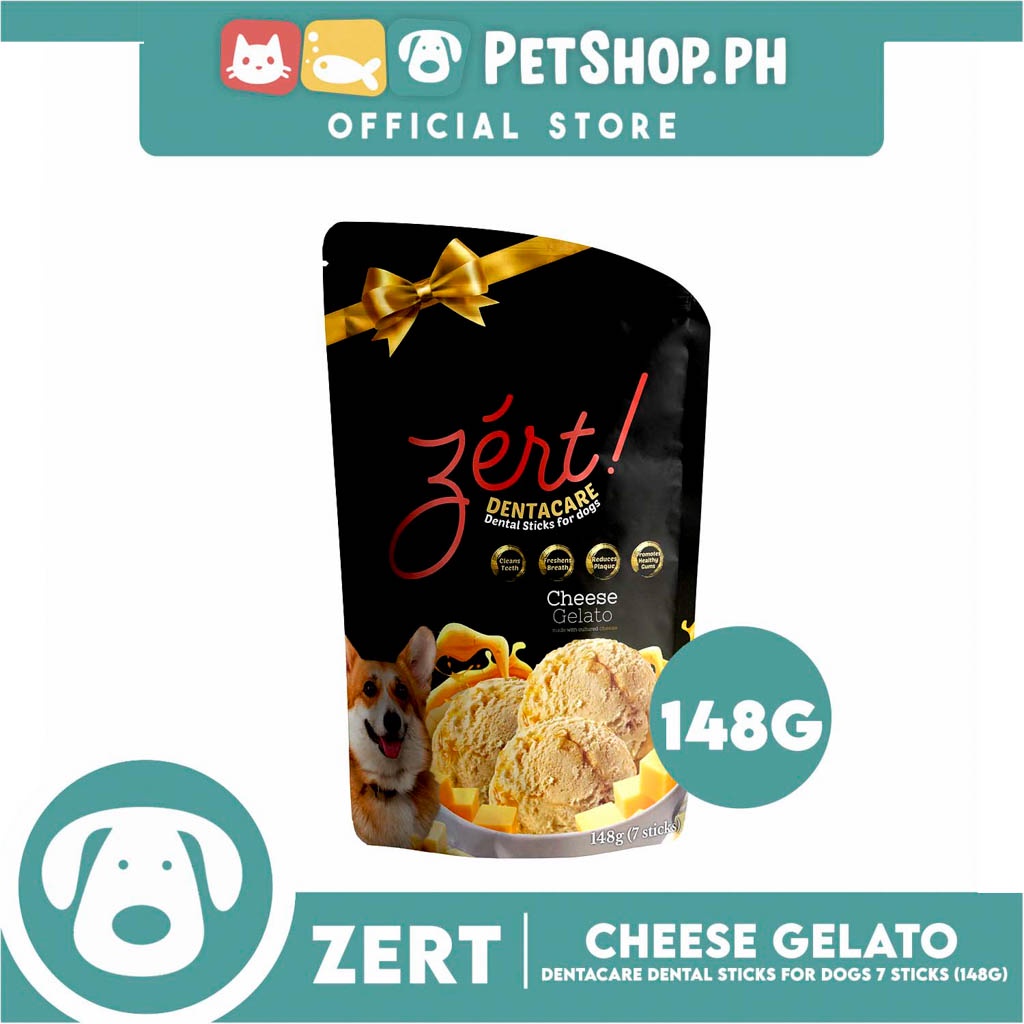Zert Dentacare Dental Stick for Dogs 148g (Cheese Gelato) | Shopee ...