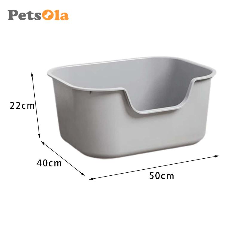 PETSOLA Cat Toilet Sand Box Container Splashproof Cat Sandbox Cat ...