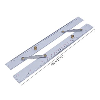 TOPTOOL Plotter Parallel Ruler, Marine Navigation Transparent Nautical ...