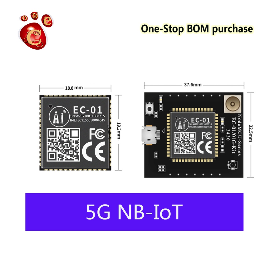 EC-01 5G NB-iot module EC-01 EC-01-KITmodule development board supports TCP/MQTT/HTTP protocol ...