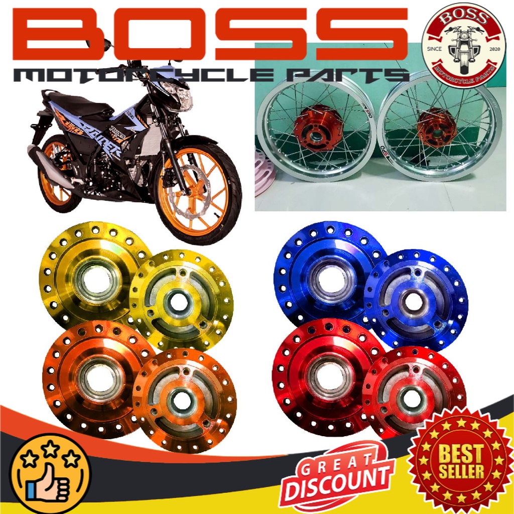 MOTORCYCLE Hub Set For Raider 150 Set Front and Rear Colored (CHB-001 ...