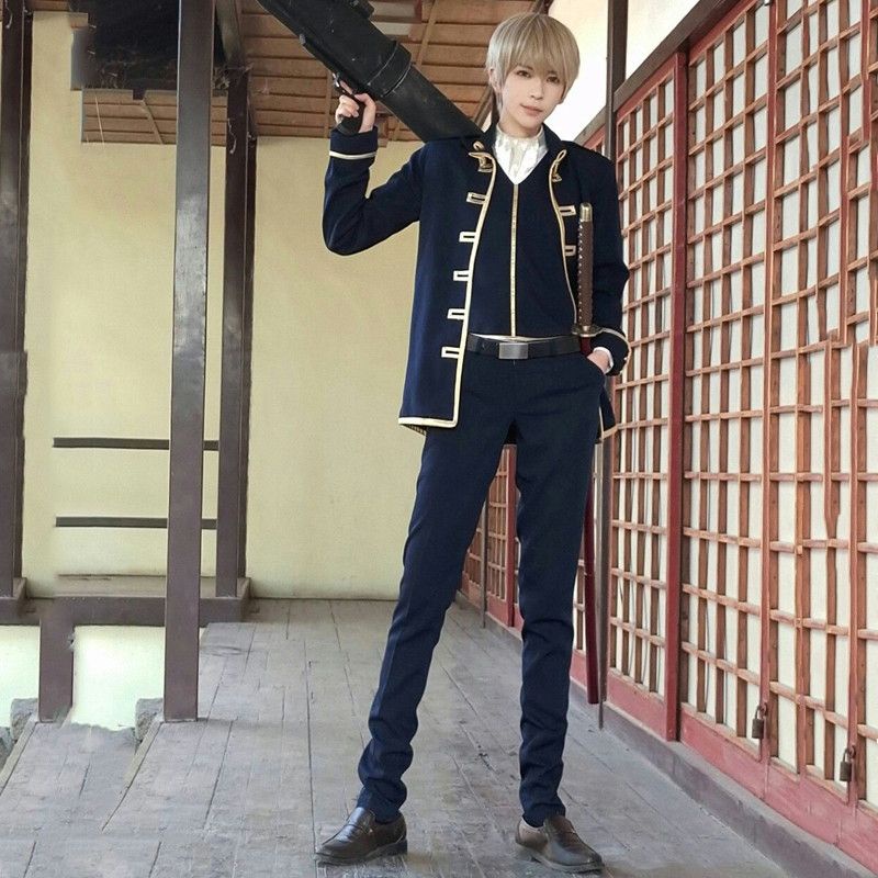 Gintama cosplay True Selection Team Uniform Okita Sogo Touhou Hijikata ...
