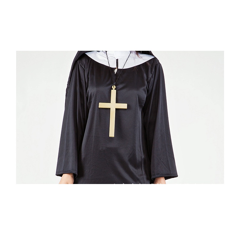 Socute Halloween Father Sister Priest Pastor Cosplay Costume The Nun ...