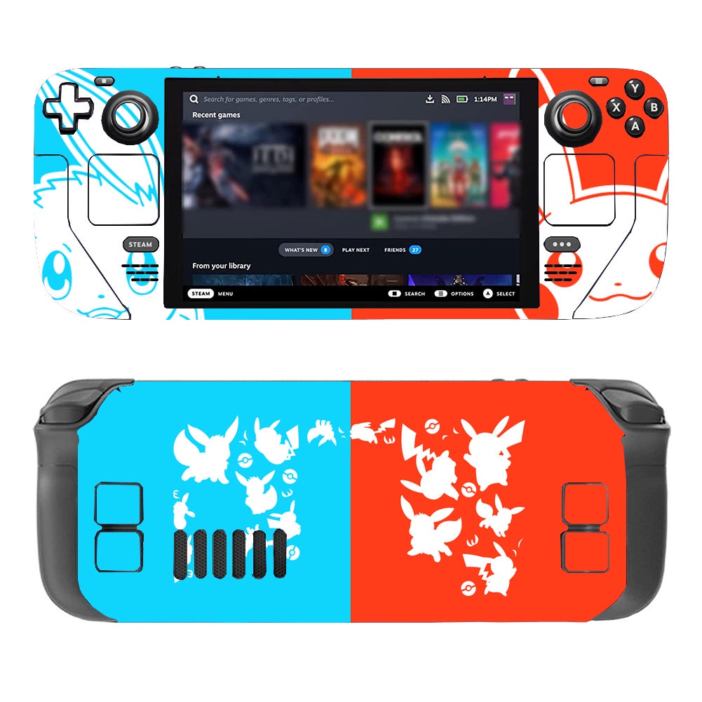 Pokemon Steam Deck Skin Decal Stickers Protector Skins Pokemon Pikachu ...