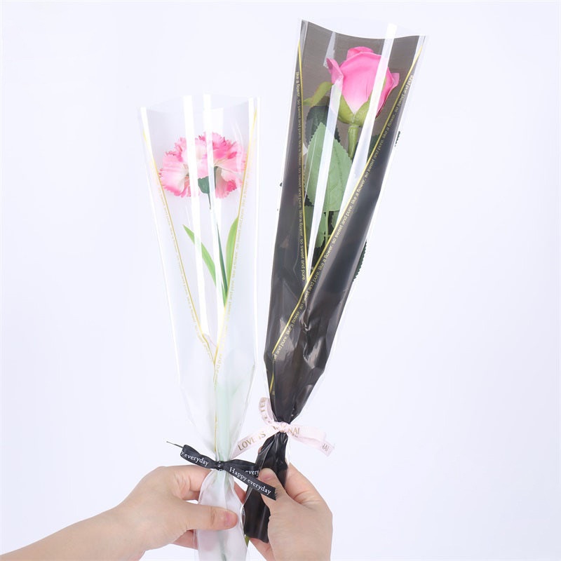 10pcs Valentine's Day Mothers’ Day Golden Triangle Style Transparent ...