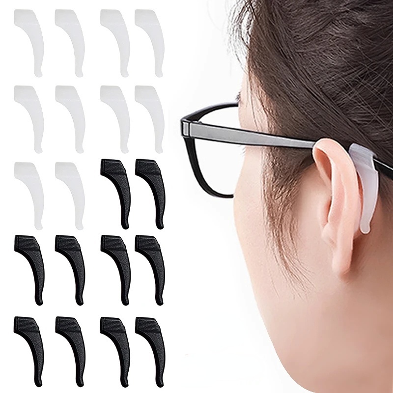 1Pair Silicone Anti Slip Ear Hooks/Eyeglasses Glasses Anti-Slip Ear ...