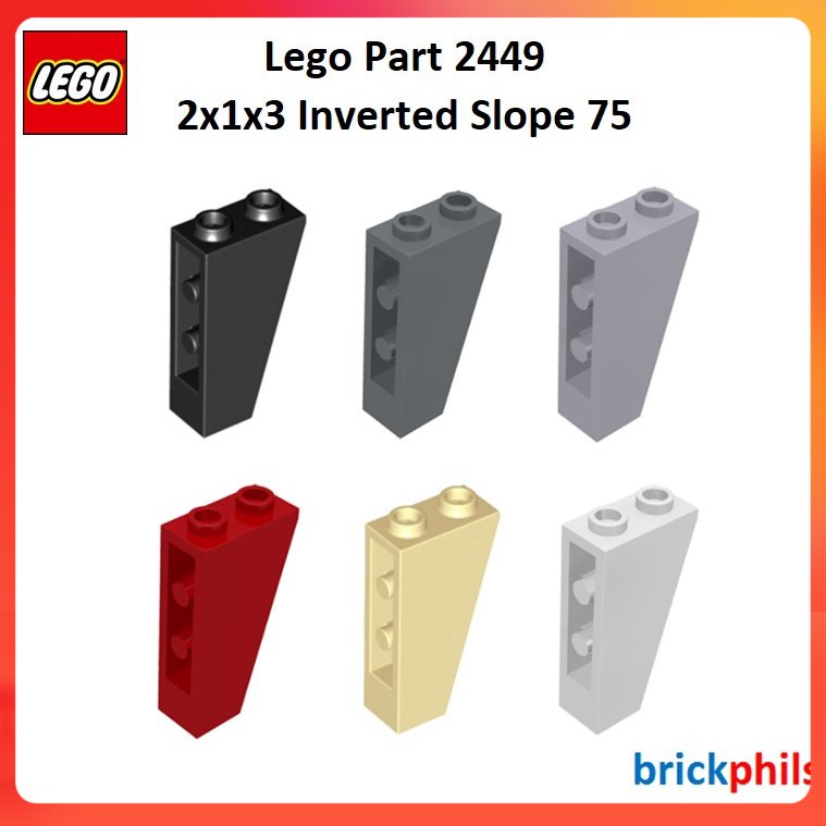 Lego Part 2449 - 2x1x3 Inverted Slope 75 | Shopee Philippines