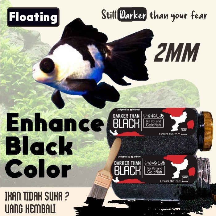 Koi Darker Than Black 350g Adudu Store - Floating - 2mm | Shopee ...
