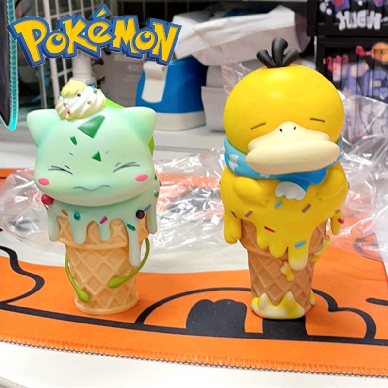 New Pokemon GK Anime Figure Pikachu Bulbasaur Psyduck Snorlax Cute Ice ...