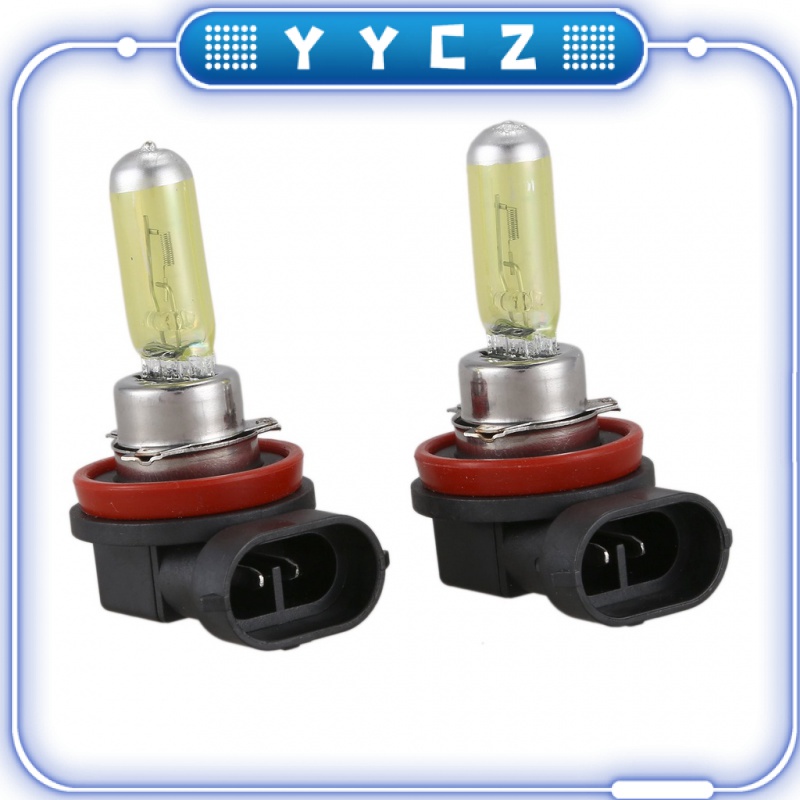 2X H11 55W 3000K Golden Yellow Xenon HID Halogen Lamp Fog Bulb ...