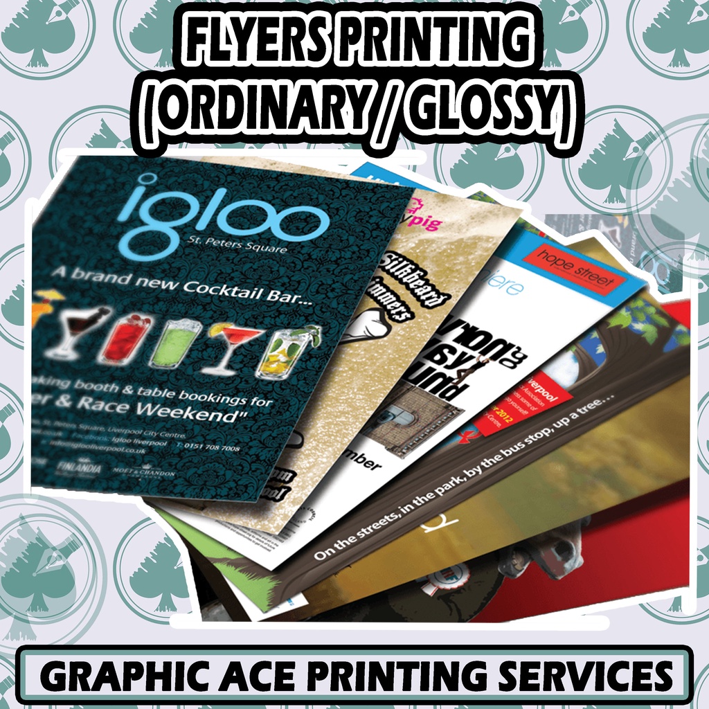 Flyers Printing A4 Size Ordinary Or Glossy | Shopee Philippines