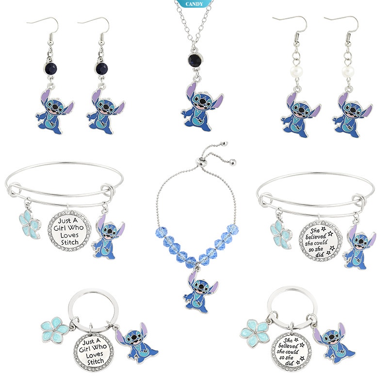 Disney Sci-fi Animated Film Lilo & Stitch Necklace Cute Cartoon Stitch ...