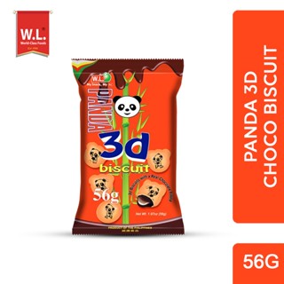 WL FOODS Panda 3D Biscuit Choco Flavor 56g x 10's | Shopee Philippines