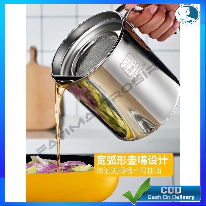 Premium Stainless Steel Cooking Oil Filter Container | Stainless Steel ...