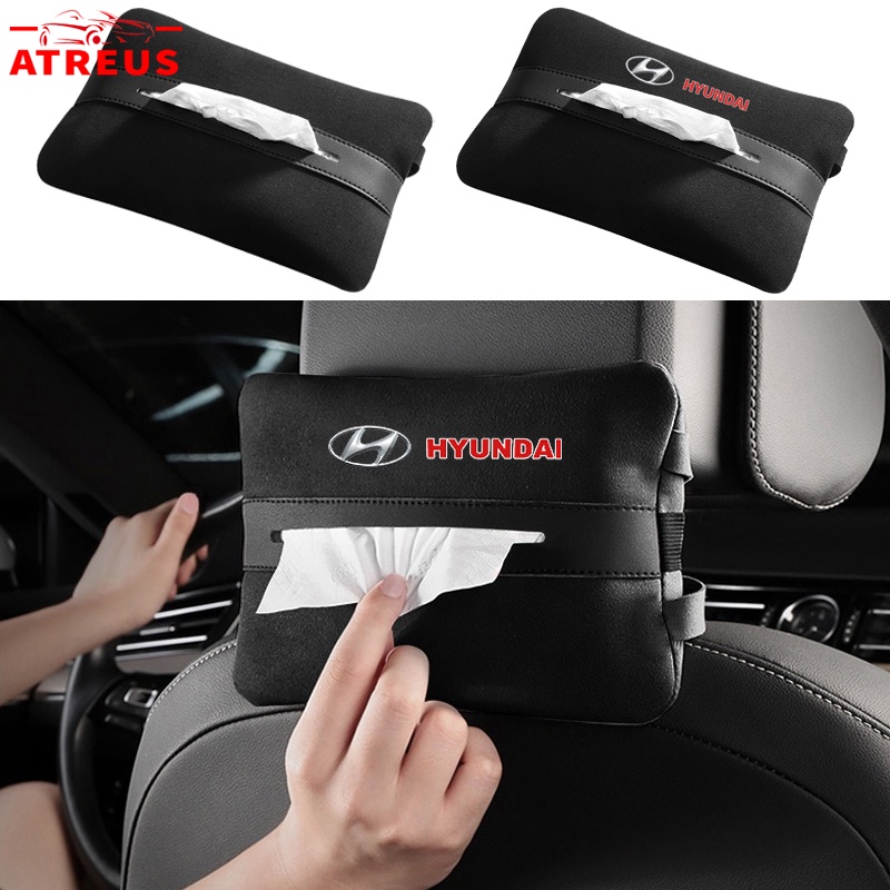 Hyundai Car Tissue Storage Bag Car Seat Armrest Box Paper Towel Box For ...