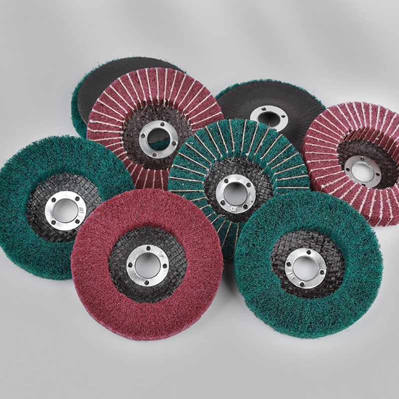 4 Inch 100mmx16mm Nylon Fiber Flap Polishing Wheel Abrasive Disks Non ...