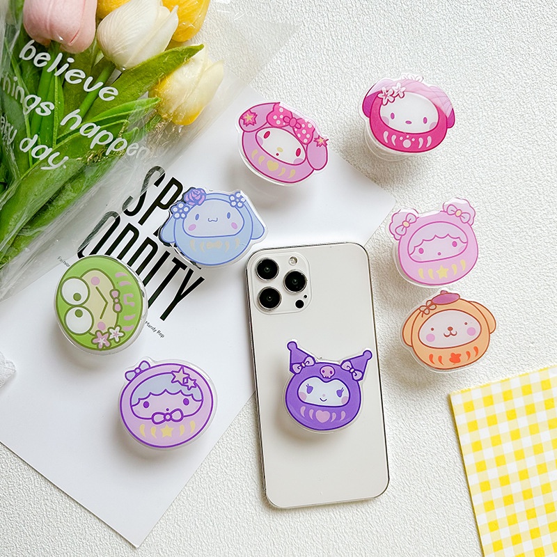 Cute Cartoon Light Color Phone Grips Griptok Bracket Plain Phone Holder ...