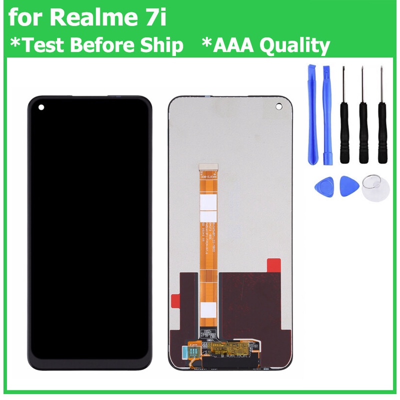 For Realme 7i RMX2103 LCD Display Touch Screen Glass Digitizer Assembly ...